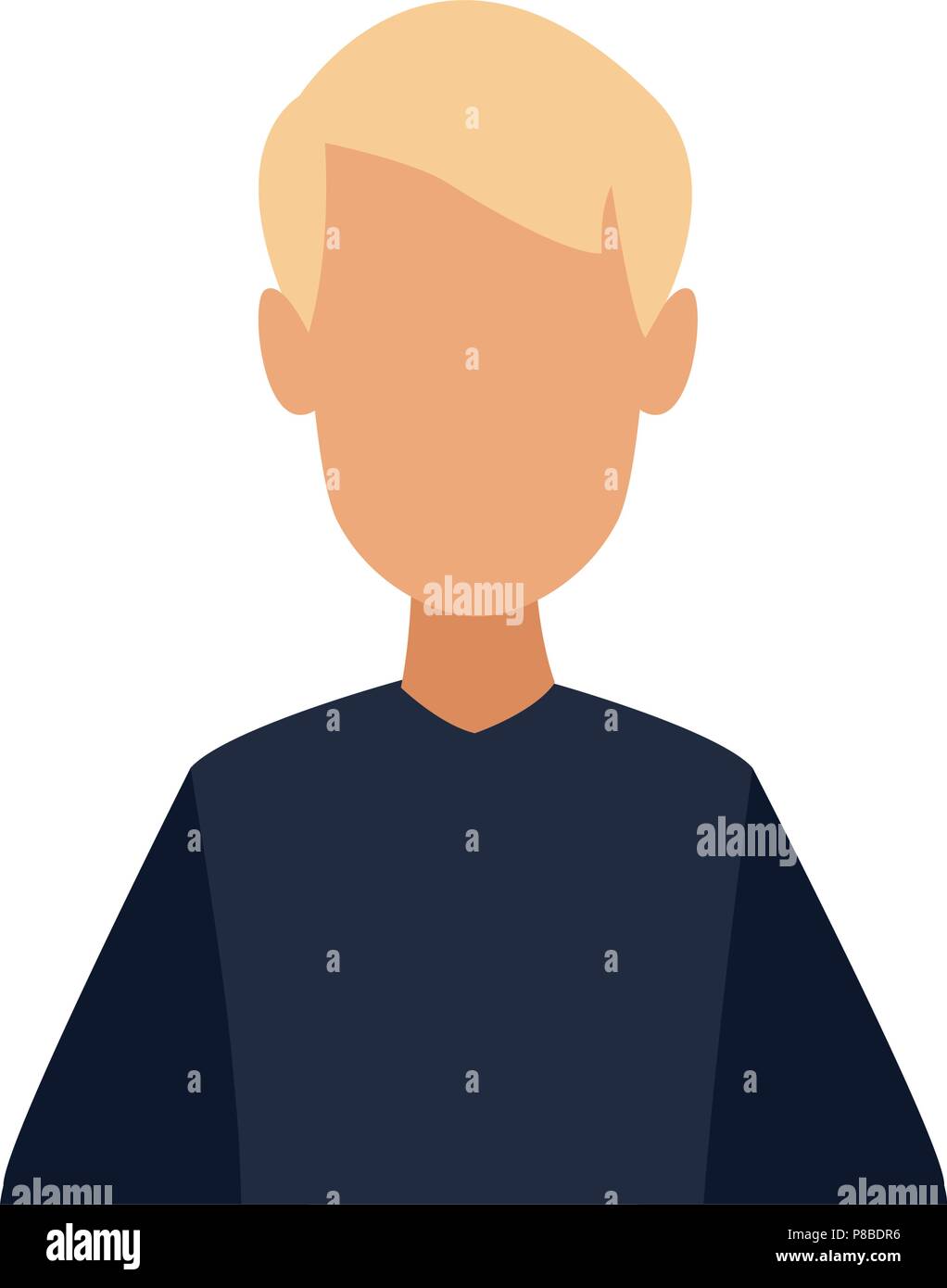 Faceless man profile Stock Vector Image & Art - Alamy