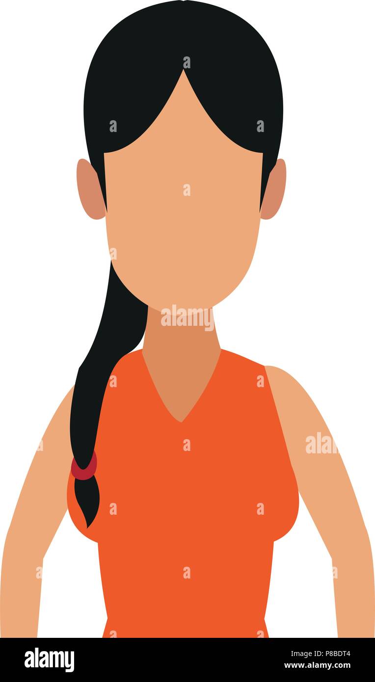 Young woman faceless cartoon Stock Vector Image & Art - Alamy