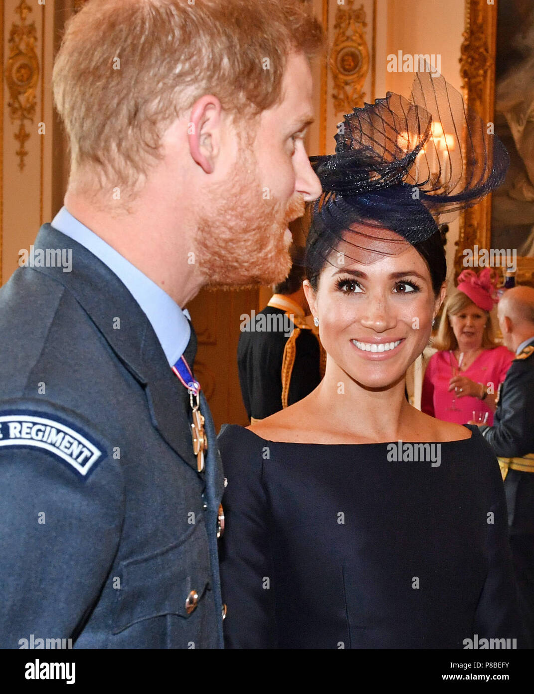 The Duke and Duchess of Sussex attend a reception at Buckingham Palace ...