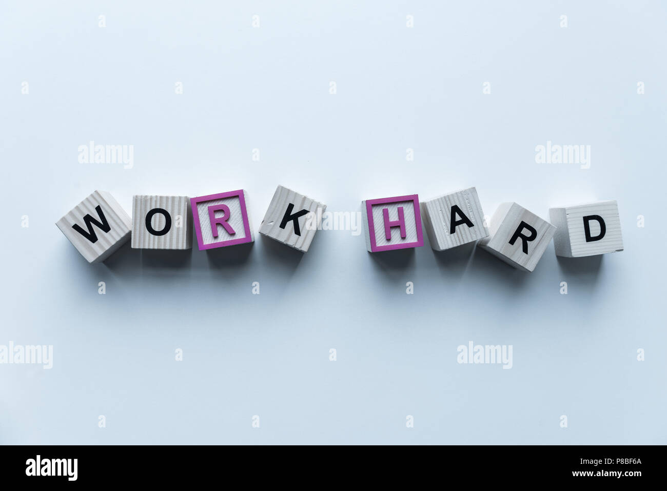 Simple wooden work table on top view hi-res stock photography and ...