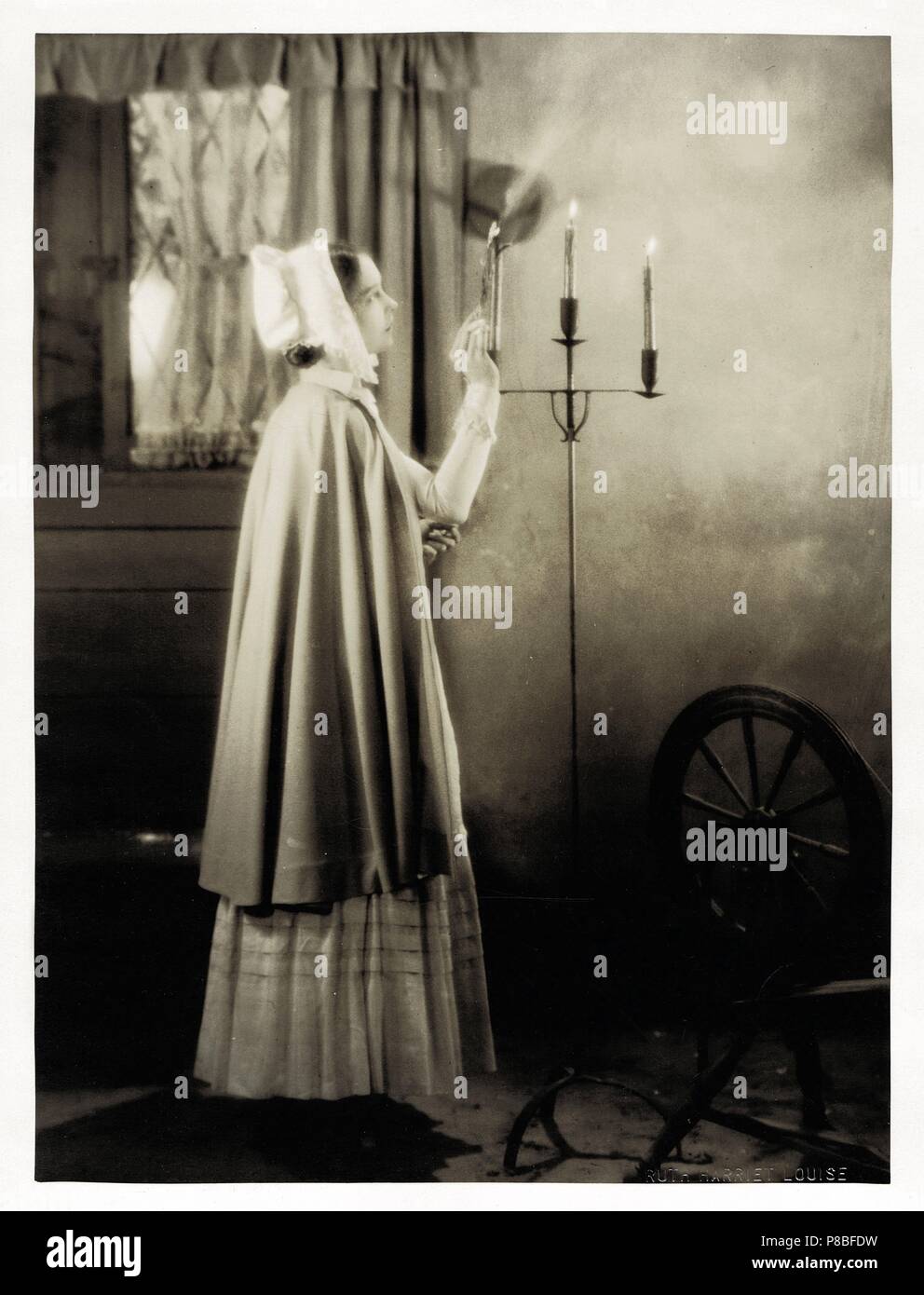 Lillian Gish in film "The Scarlet Letter" by Victor Sjöström. Museum ...