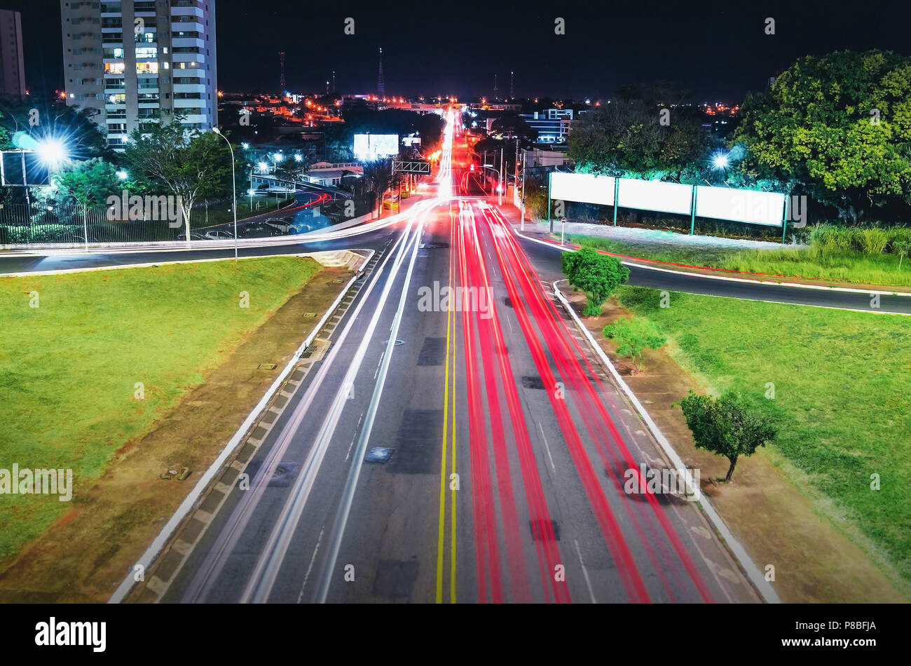 Car lights long exposure hi-res stock photography and images - Alamy
