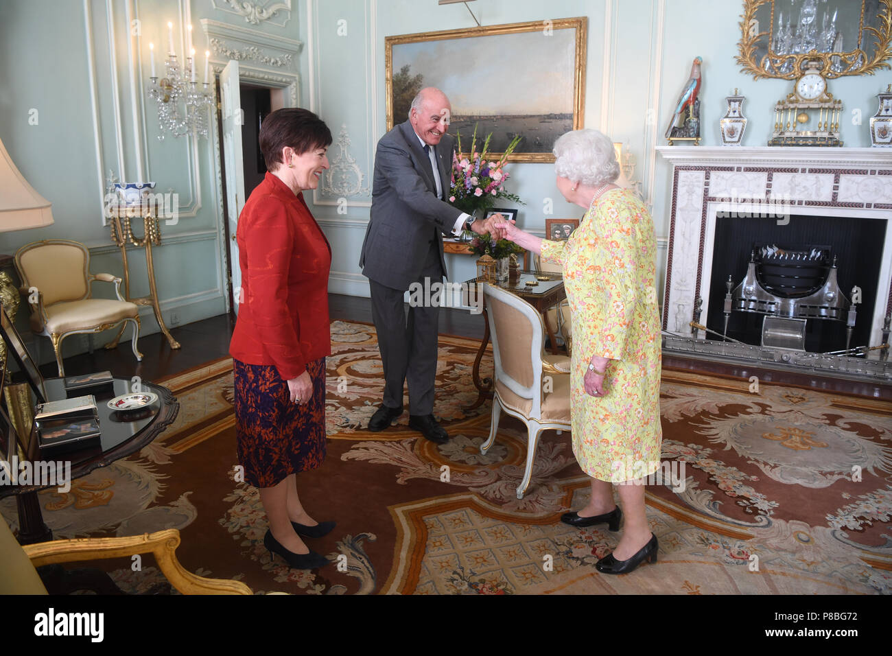 Queen elizabeth ii greets governor general hi-res stock photography and ...