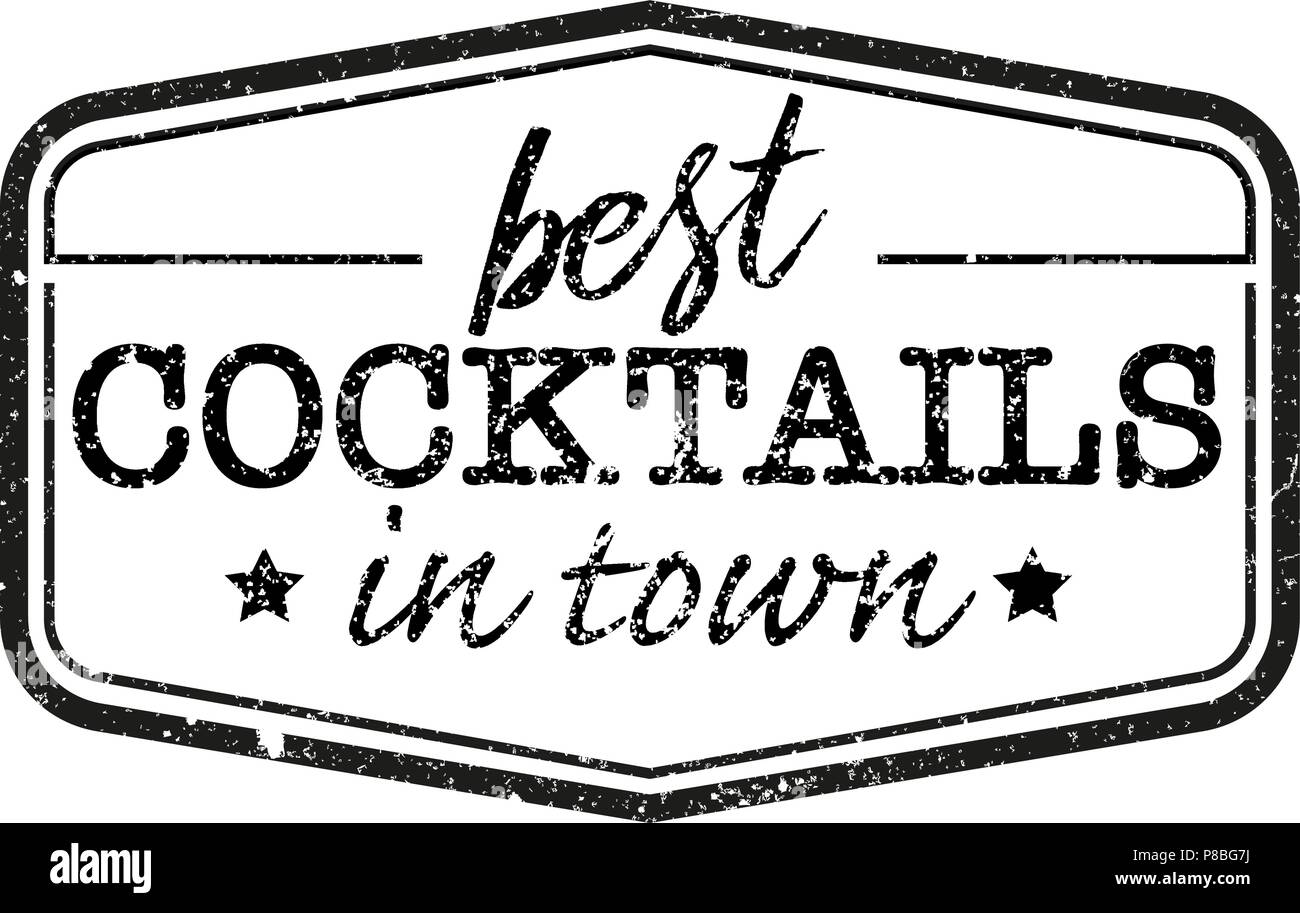 Old classic cocktails bar Stock Vector Images - Alamy