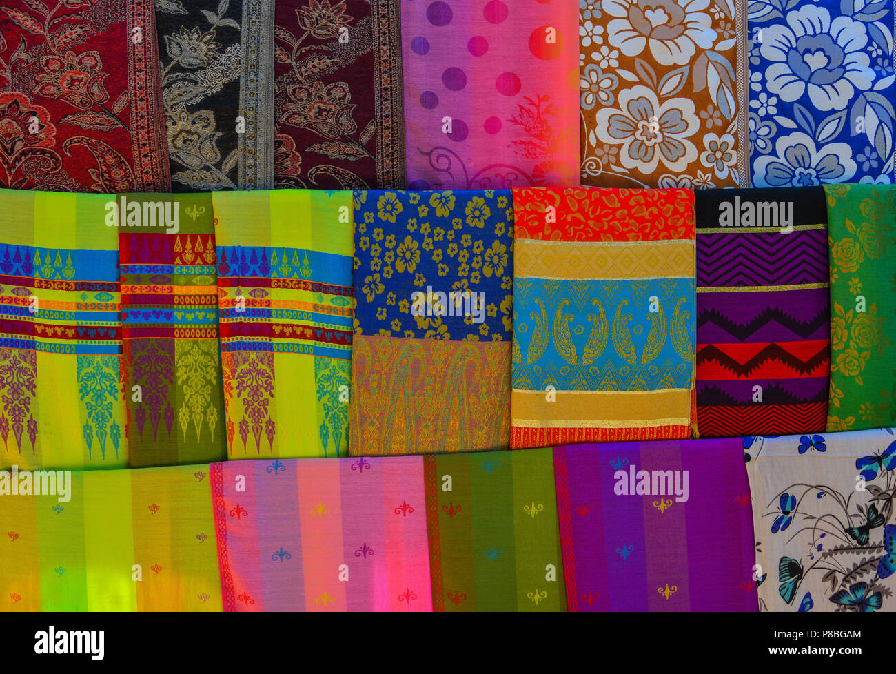 Myanmar street market clothing hi-res stock photography and images - Alamy