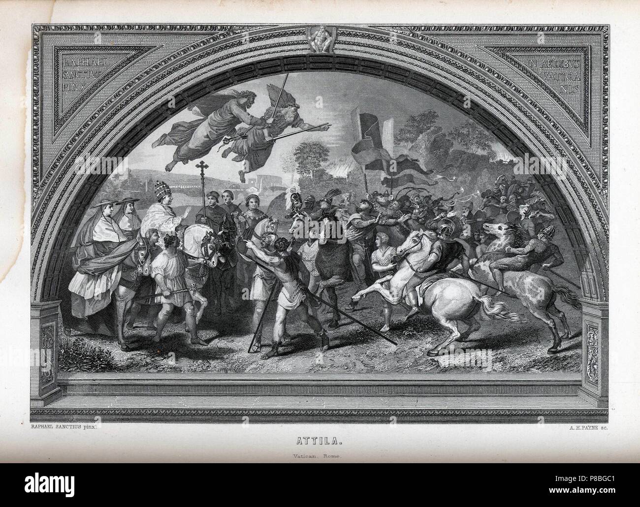 Attila (after Raphael). Museum: PRIVATE COLLECTION Stock Photo - Alamy