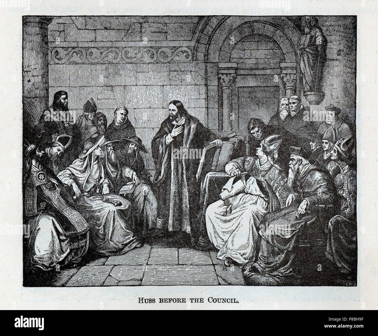 John huss before the council of constance hi-res stock photography and ...