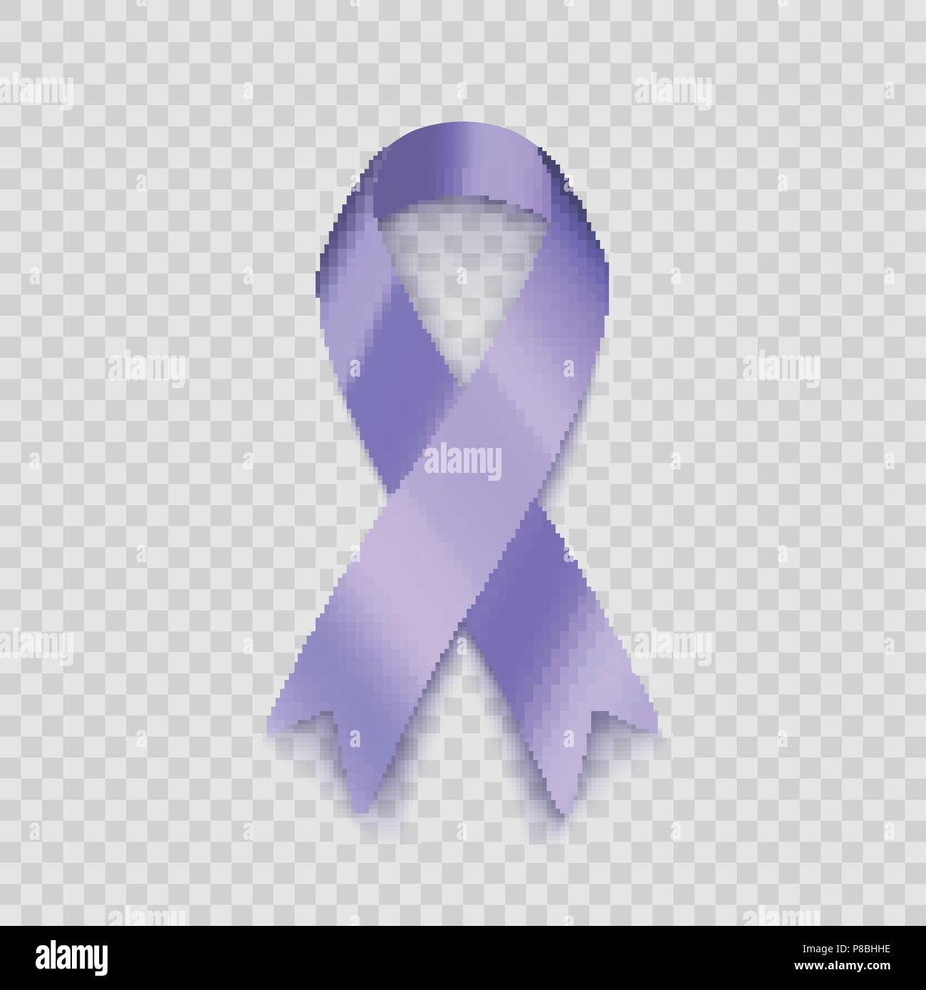 Stock vector illustration lavender ribbon Isolated on transparent ...