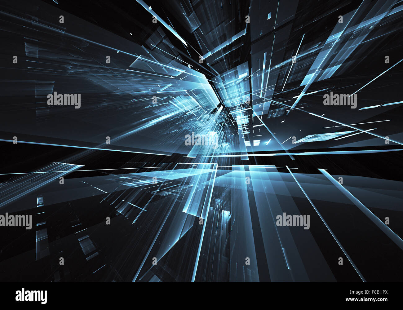 Abstract technology 3D illustration Stock Photo - Alamy