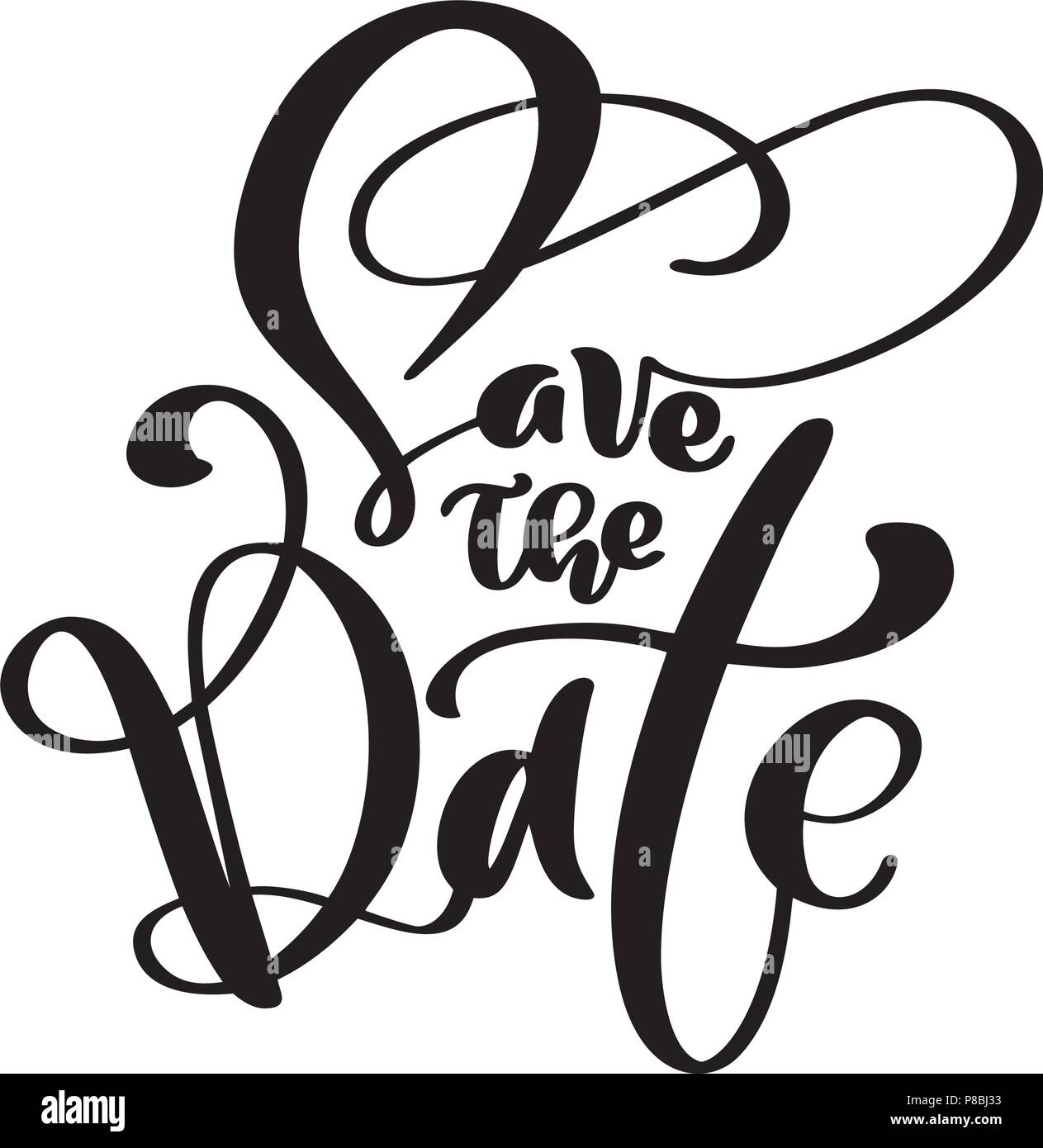 Save The Date Word Art