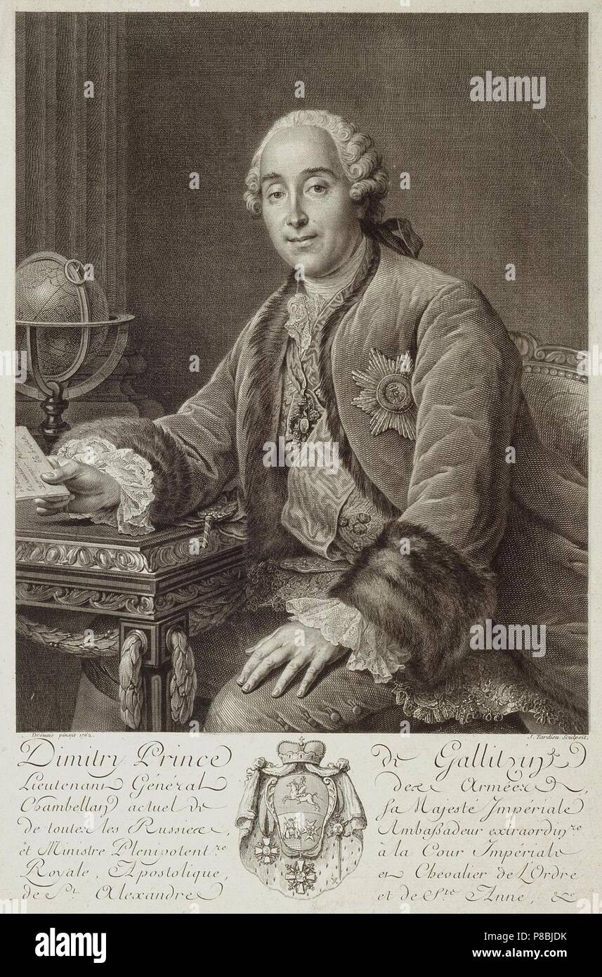 Portrait of Prince Dmitriy Mikhailovich Golitsyn (1721-1793). Museum ...