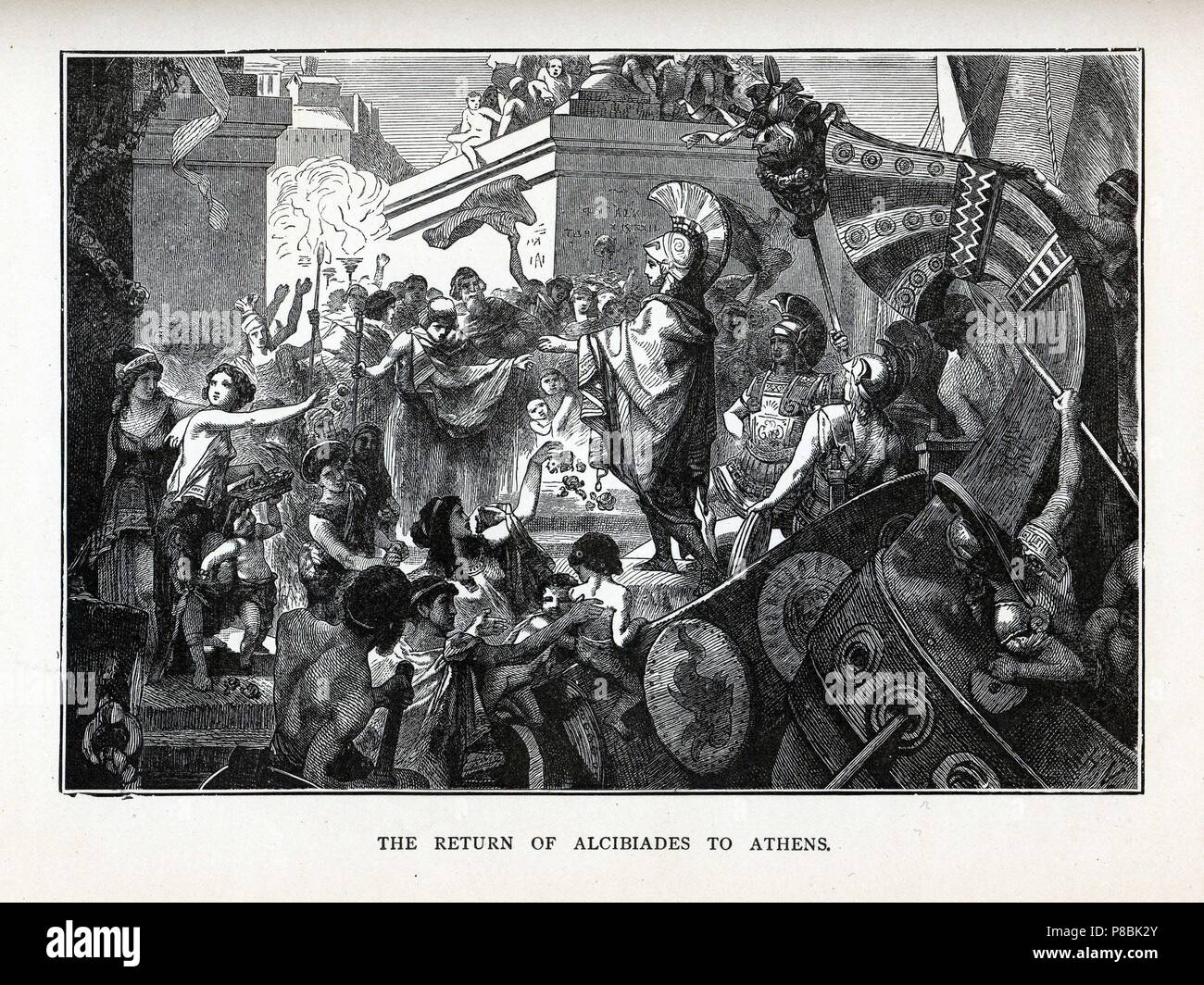 The Return of Alcibiades to Athens. Museum: PRIVATE COLLECTION Stock ...