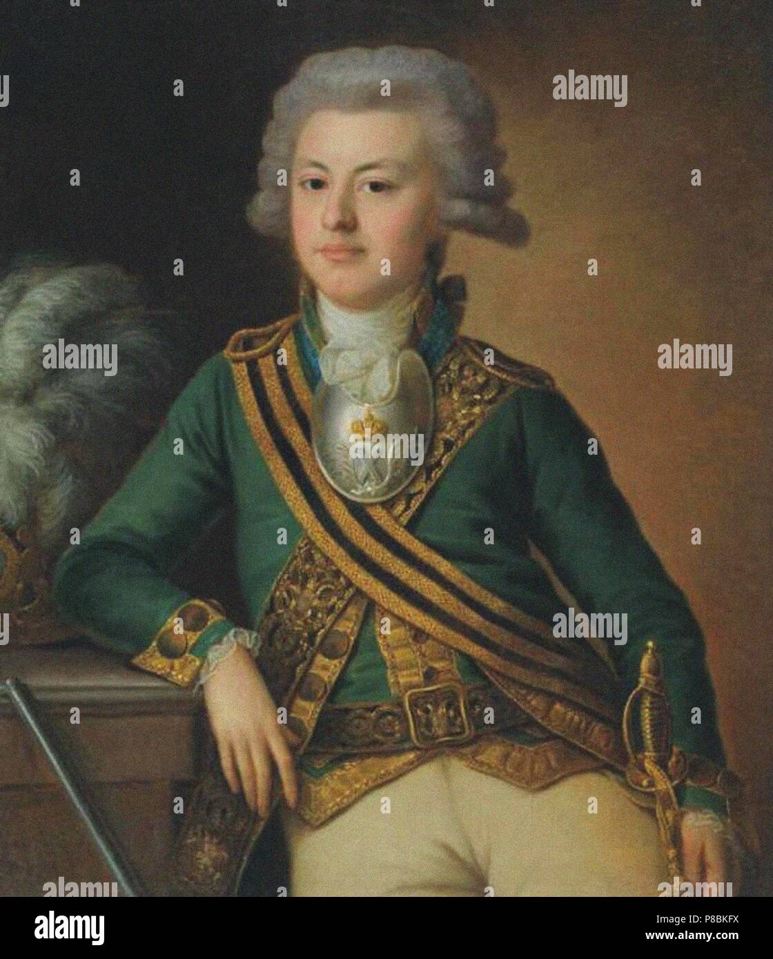 Portrait of Yakov Ivanovich Likhachov, Podporuchik of the Semyonovsky ...