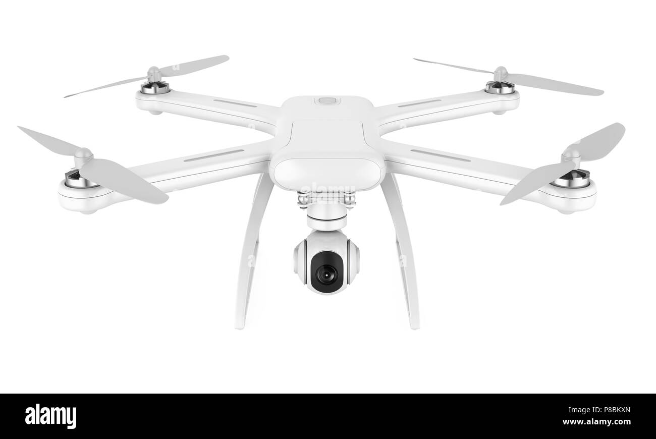 Drone with Camera Isolated Stock Photo - Alamy