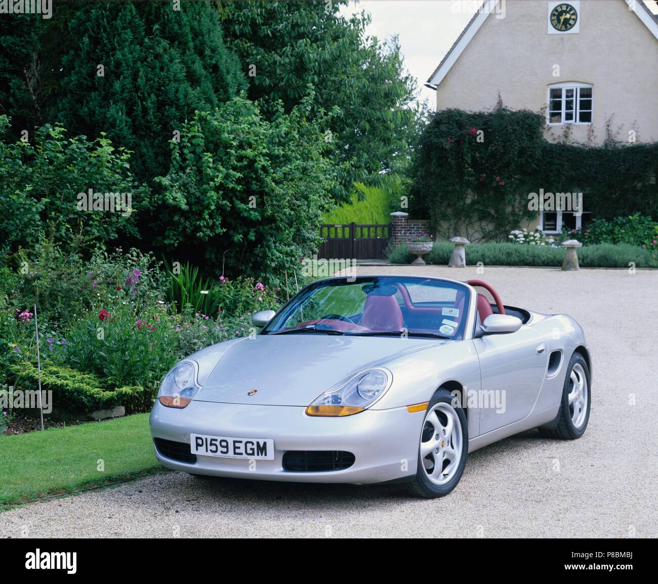 Porsche Boxster 2.5L engine - 1997 model year in silver metallic and in ...