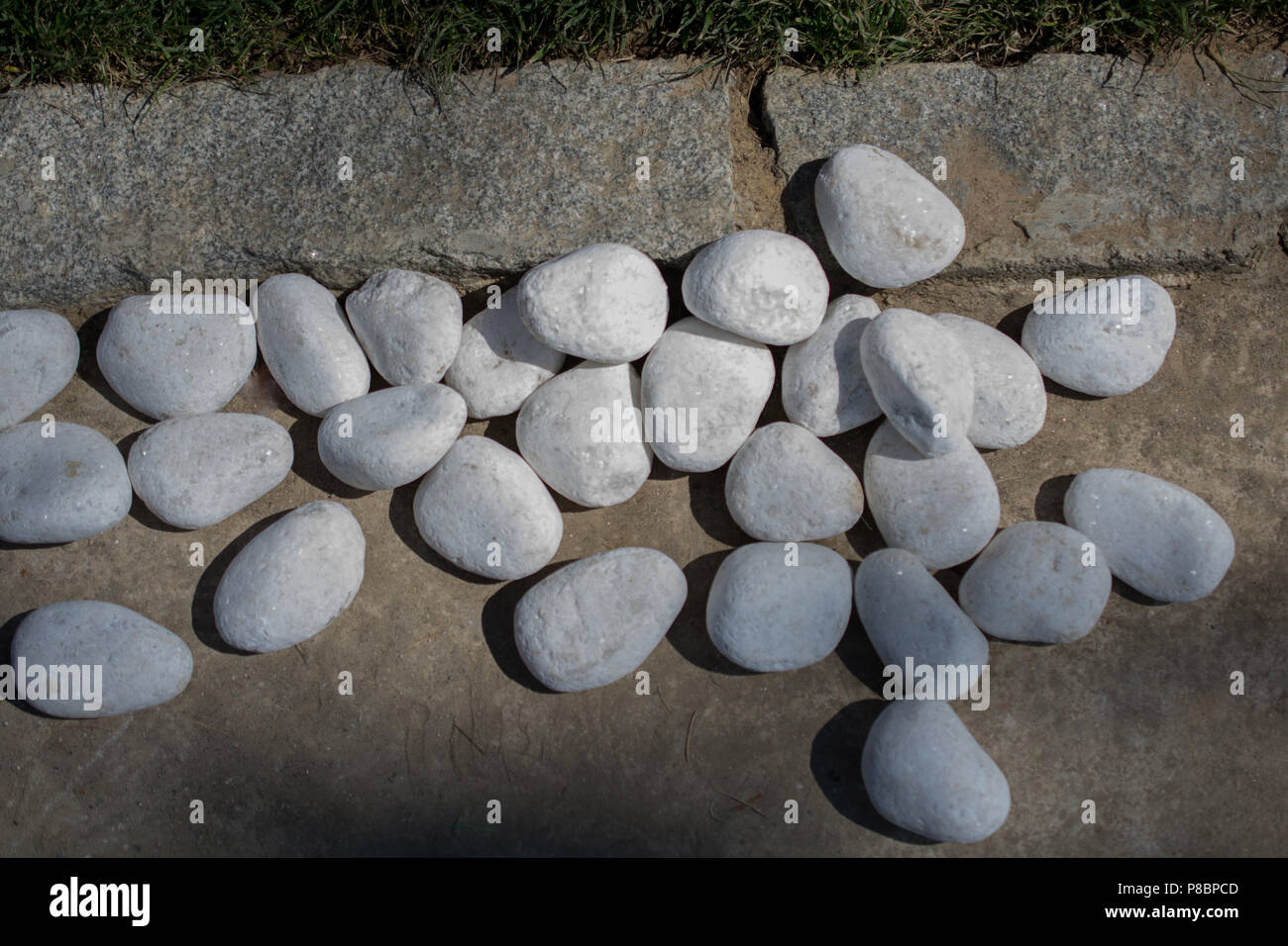 Background texture consist of full of little pebbles Stock Photo - Alamy