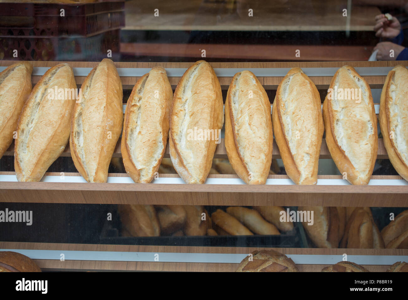 Traditional Turkish style made bread loaf Stock Photo - Alamy