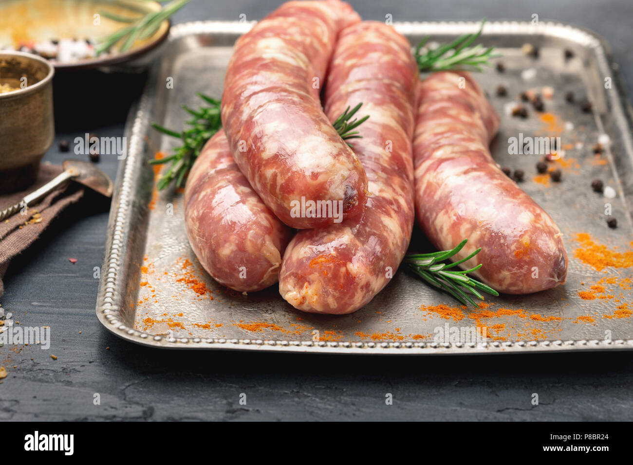 Sausages for grilling hi-res stock photography and images - Alamy