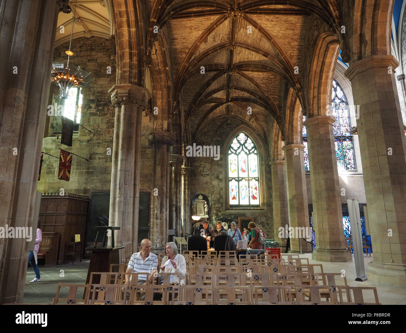 EDINBURGH, UK - CIRCA JUNE 2018: St Giles Cathedral church (aka High ...
