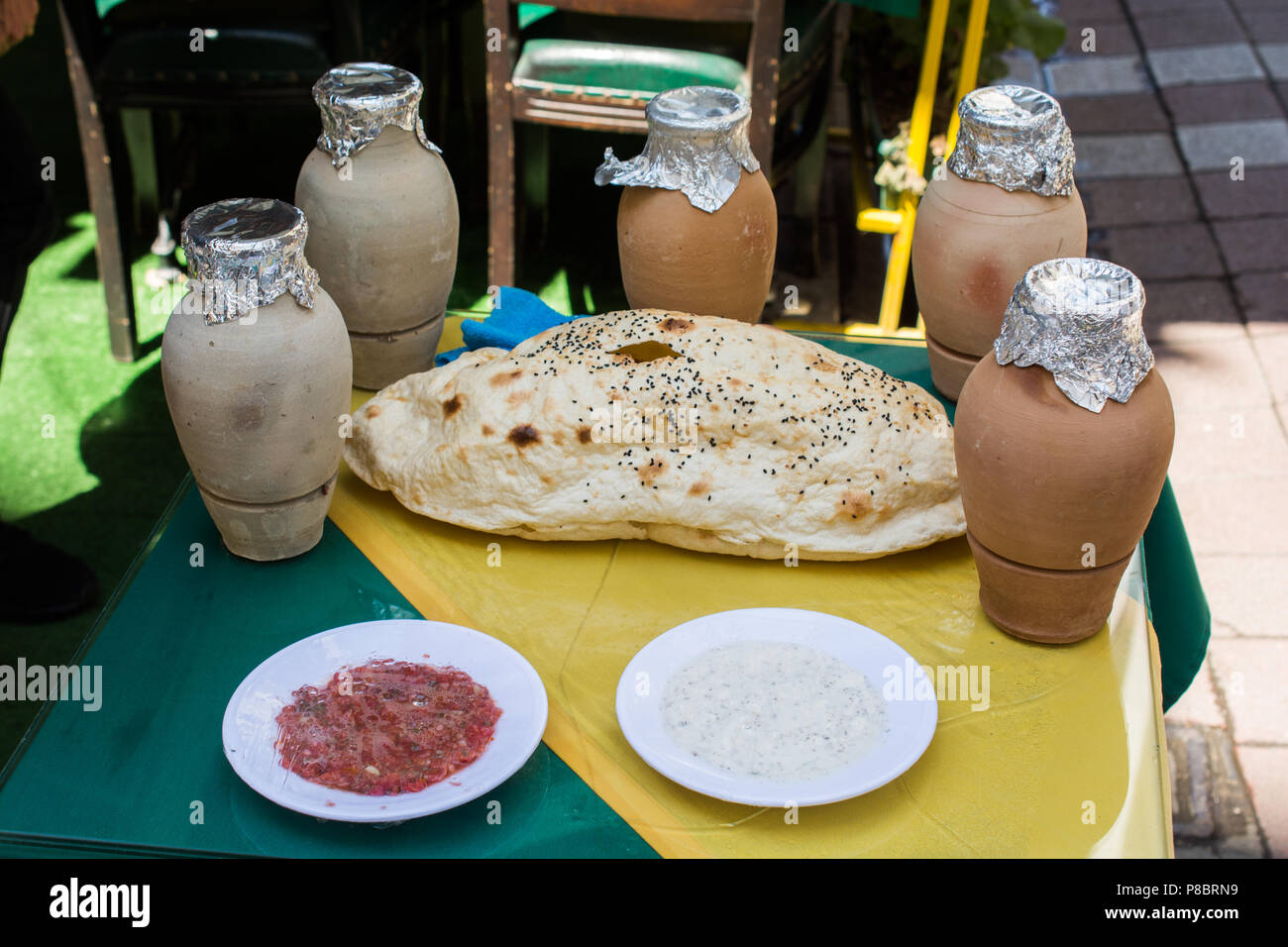 Traditional Turkish style made bread loaf Stock Photo - Alamy