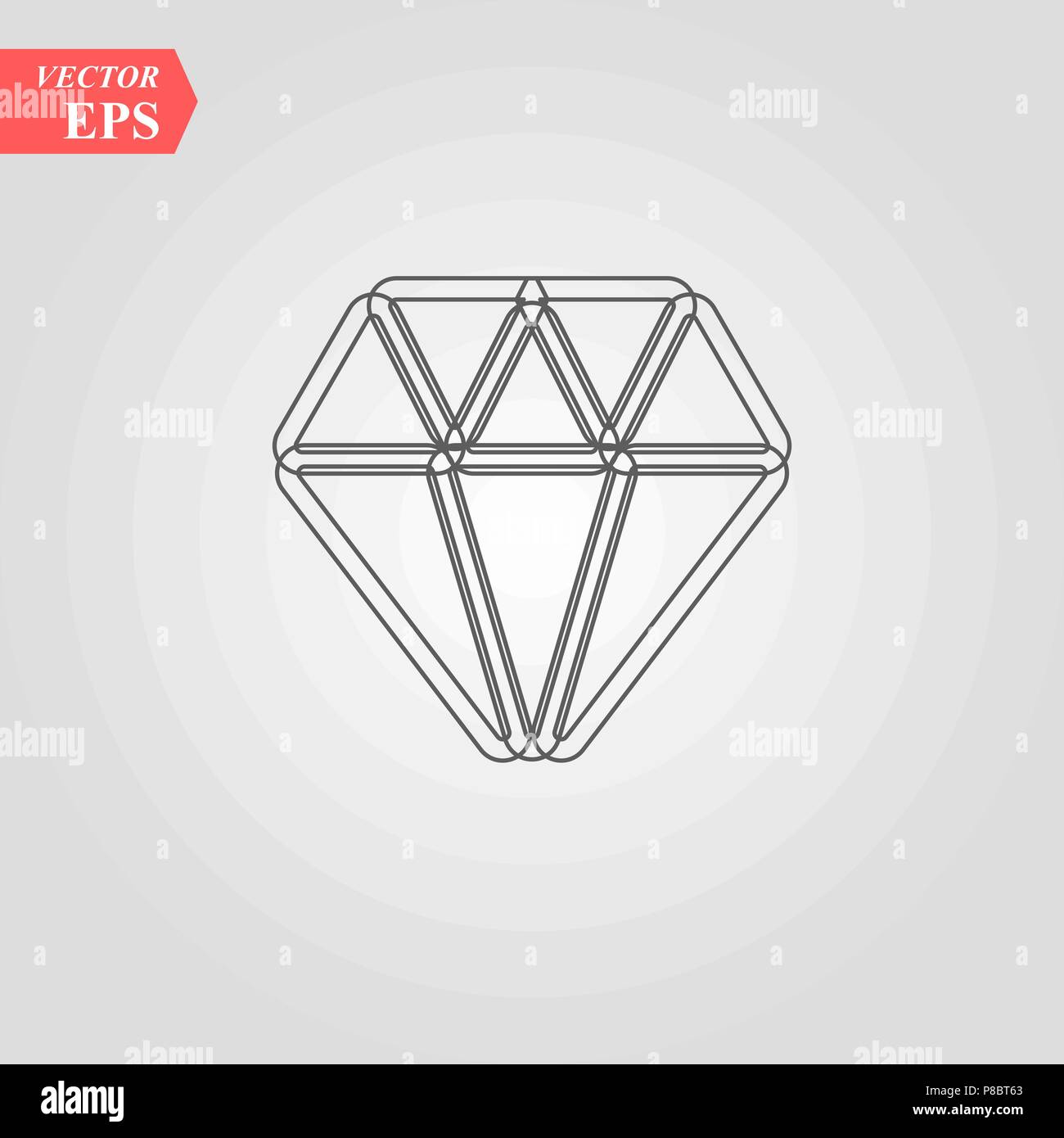 Gem outline hi-res stock photography and images - Alamy