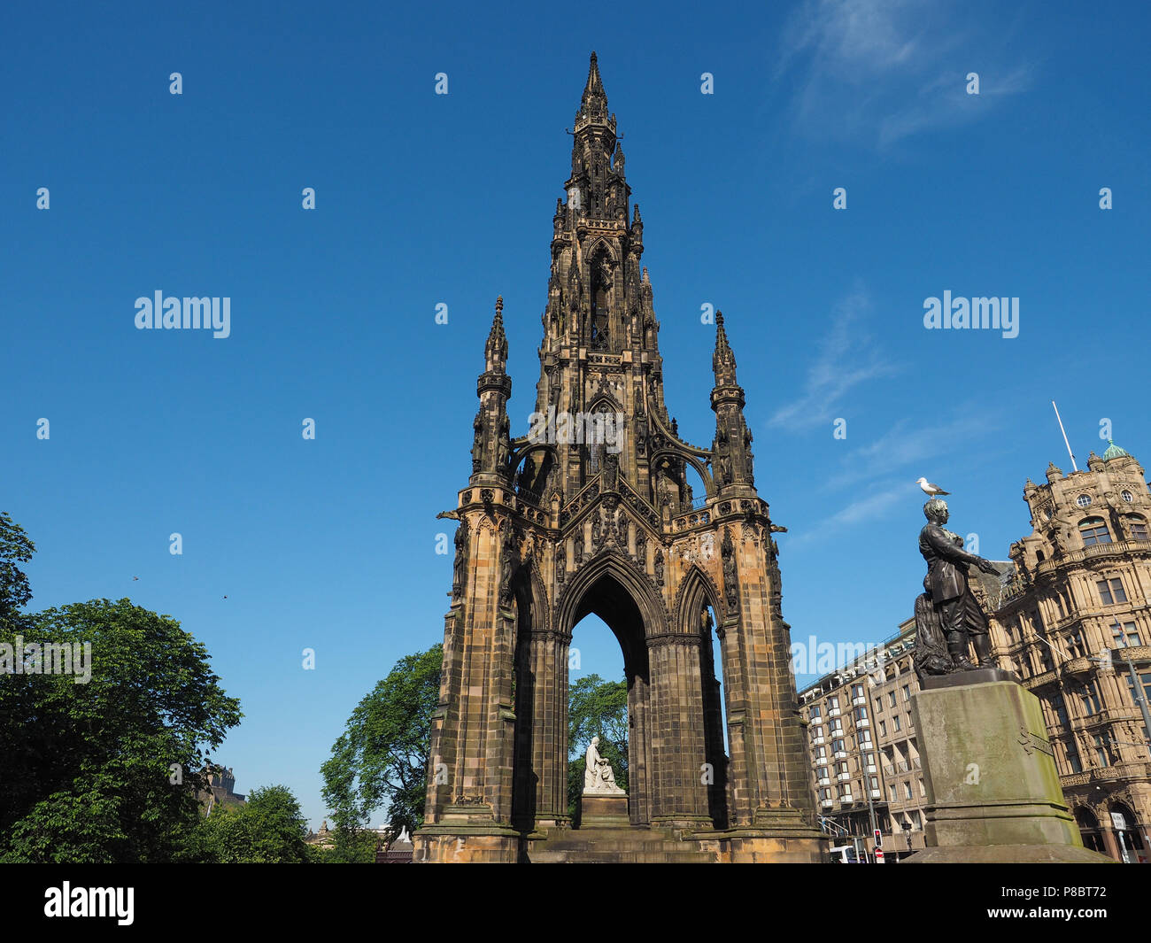 EDINBURGH, UK - CIRCA JUNE 2018: Sir Walter Scott monument Stock Photo ...