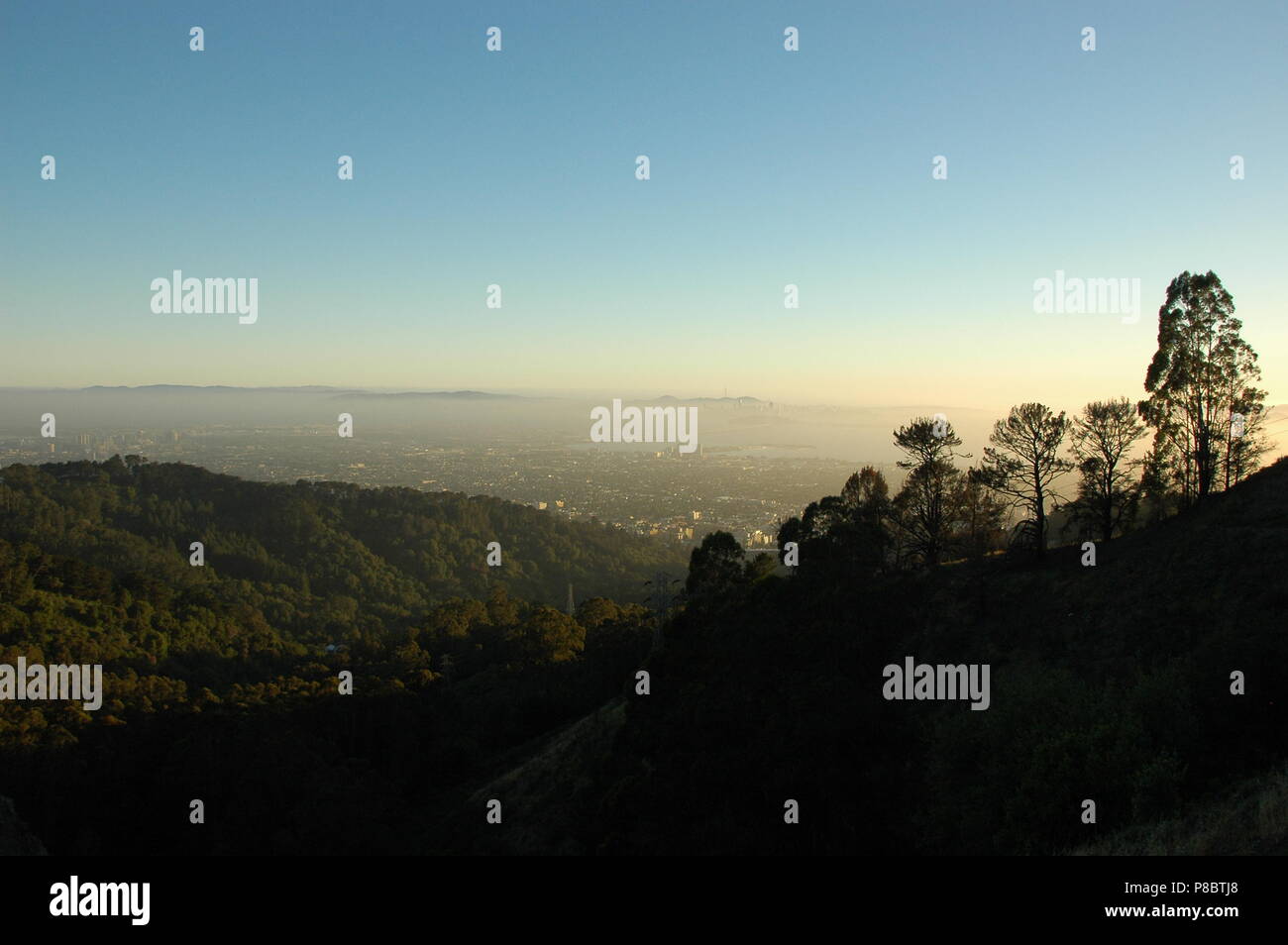 Hillside Landscape Skyline berkeley hills vantage point california ...