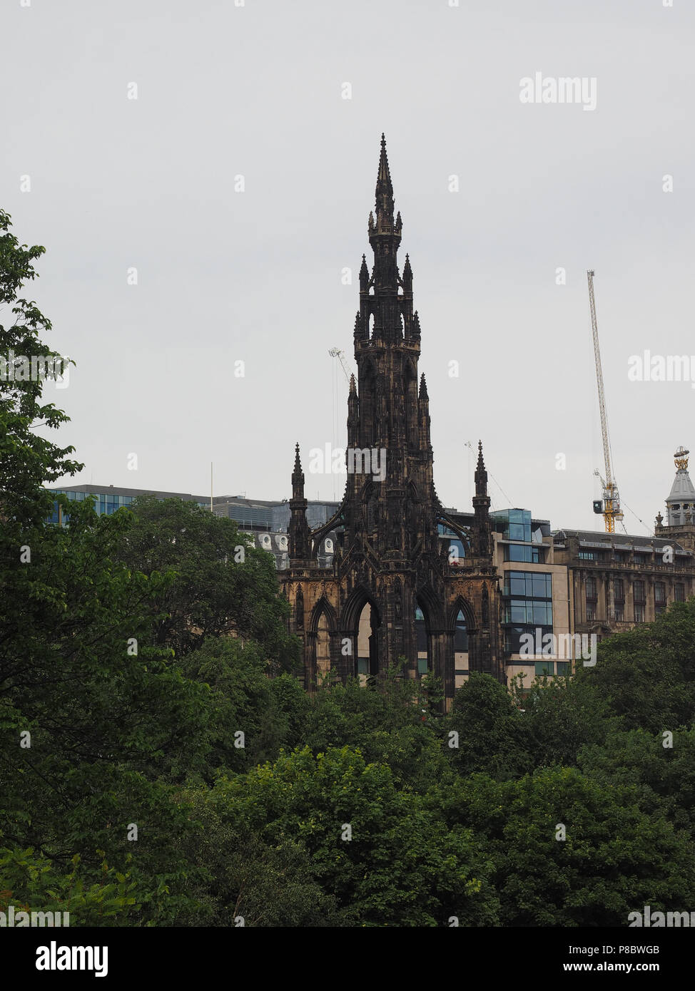 Sir Walter Scott monument in Edinburgh, UK Stock Photo - Alamy