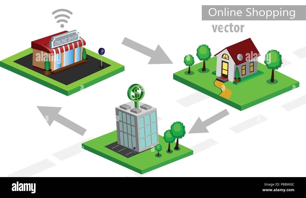 World truck online shopping Stock Vector Images - Alamy