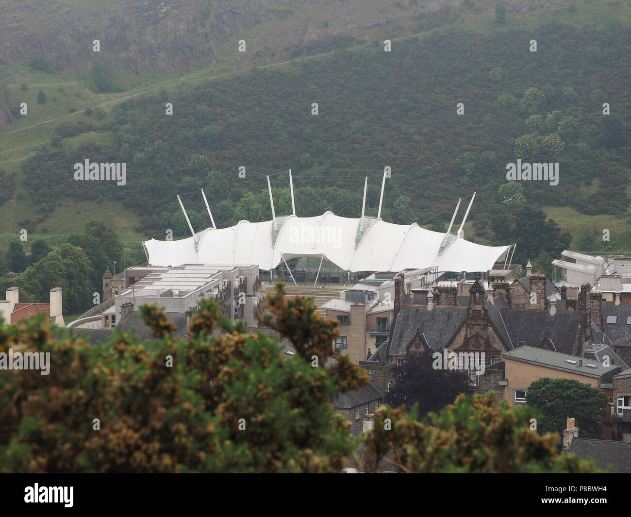EDINBURGH, UK - CIRCA JUNE 2018: Dynamic Earth Centre in Holyrood Stock ...