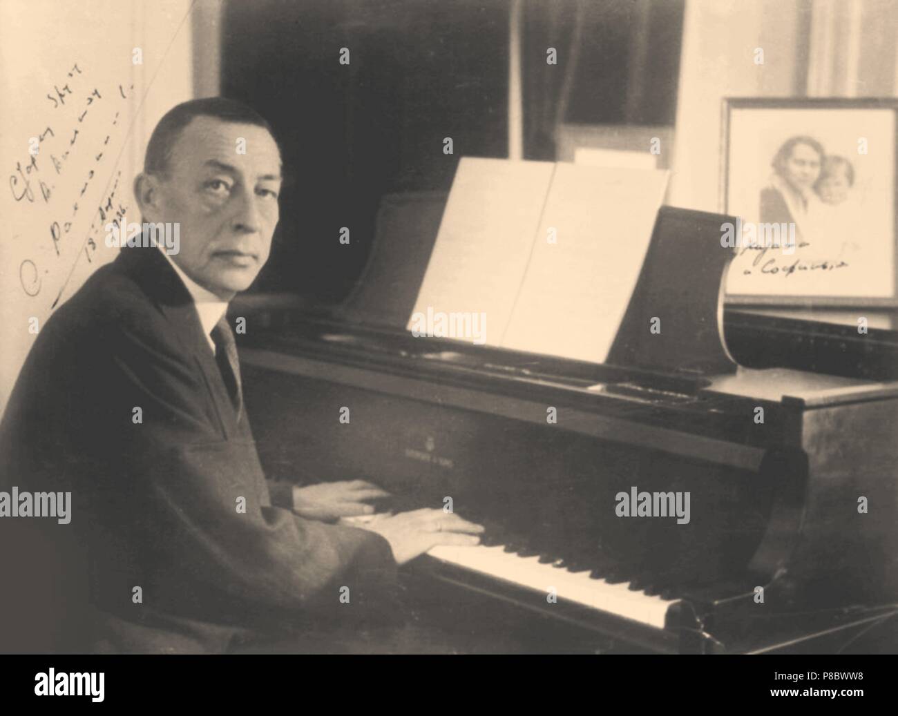 Sergei Rachmaninoff at the Villa Senar. Museum: PRIVATE COLLECTION ...