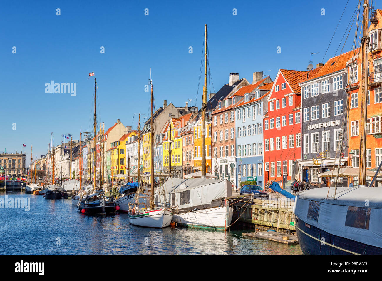 Nyhavn, Copenhagen, Denmark Stock Photo - Alamy