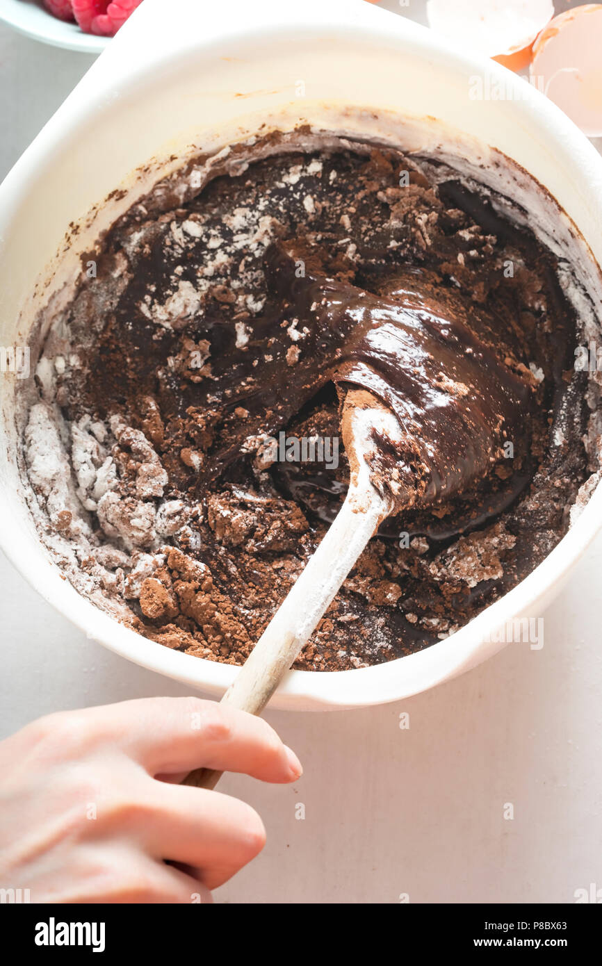 Cake Batter Wooden Spoon High Resolution Stock Photography and Images ...