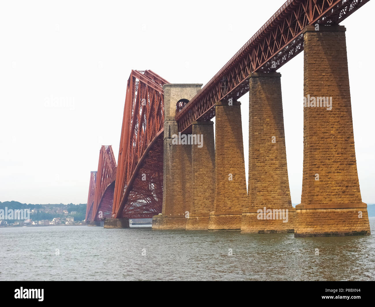Forth Bridge, cantilever railway bridge across the Firth of Forth built ...