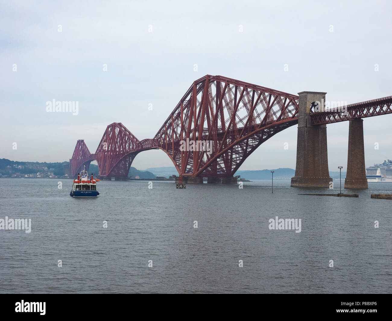 Forth Bridge, cantilever railway bridge across the Firth of Forth built ...