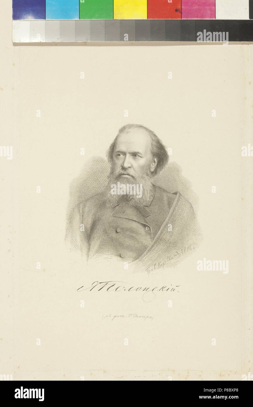Portrait of the poet Yakov Polonsky (1820-1898). Museum: I. Turgenev ...