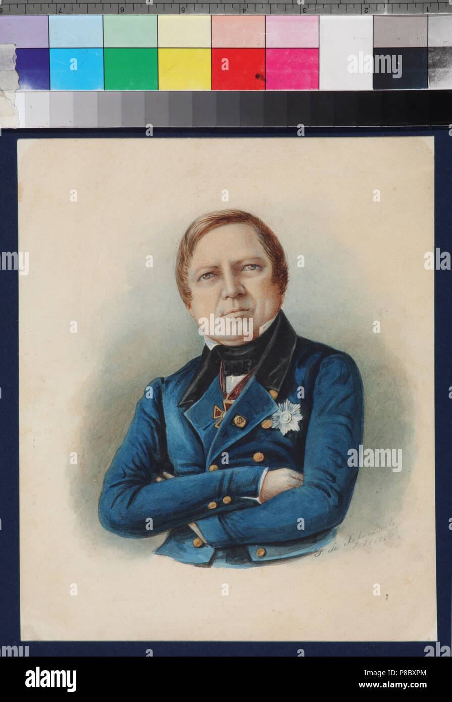 Portrait of the Philosopher Ivan Ivanovich Davydov (1794-1863). Museum ...