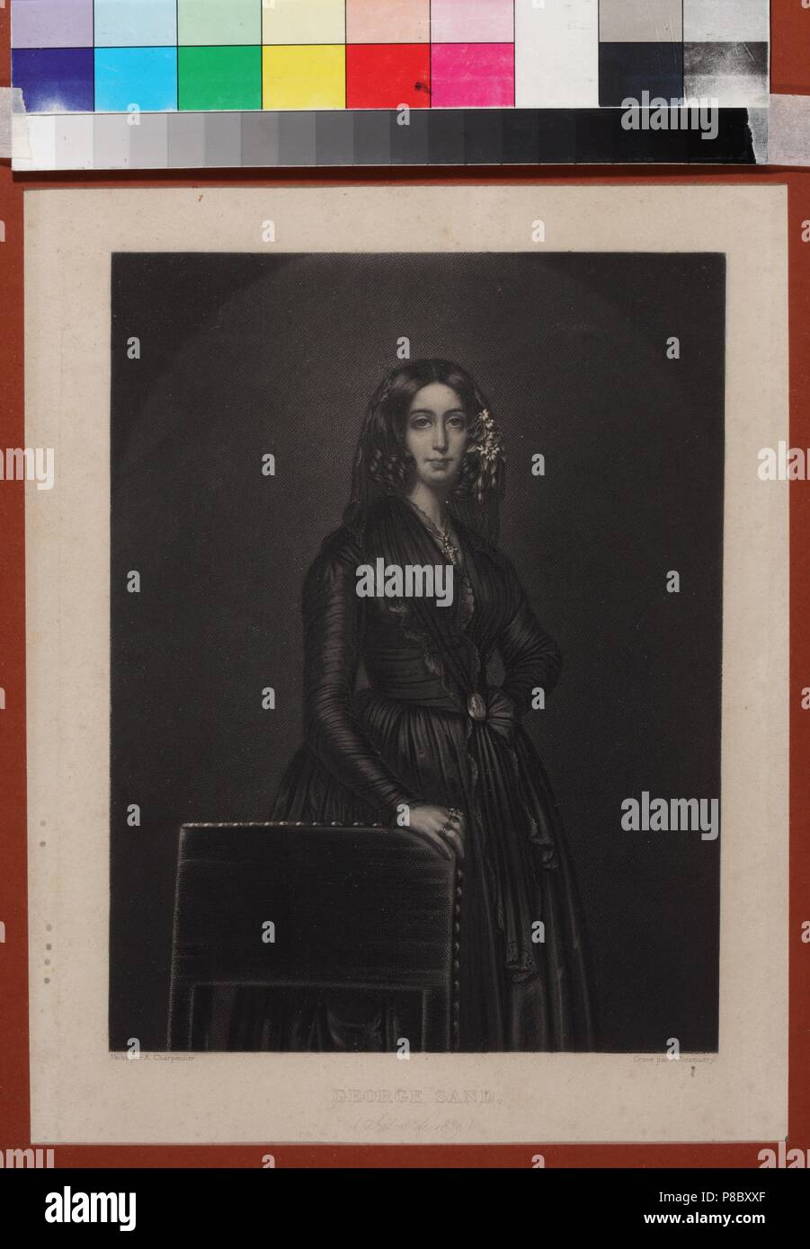 Portrait of the author George Sand (1804-1876). Museum: I. Turgenev ...