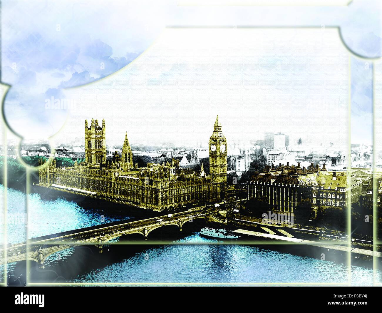 landscape of london Stock Photo - Alamy