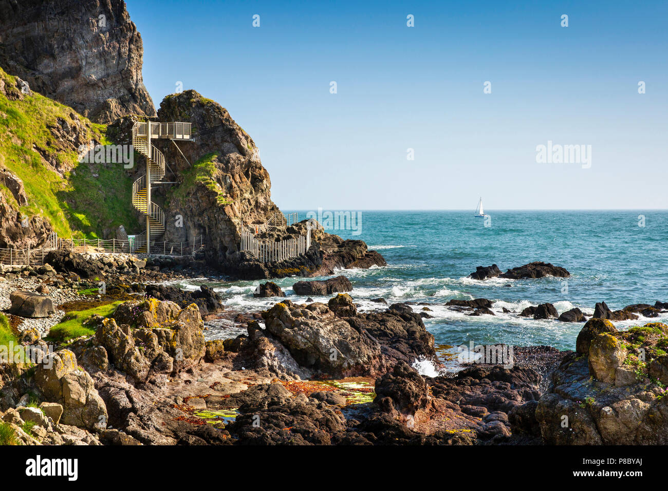 The gobbins cliff path hi-res stock photography and images - Alamy
