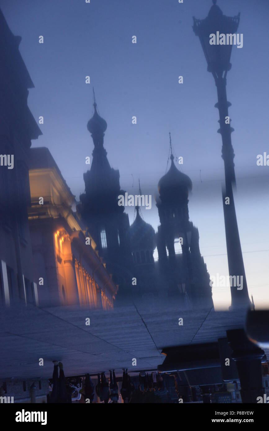 The city of Saint Petersburg in Russia, during the white nights Stock ...