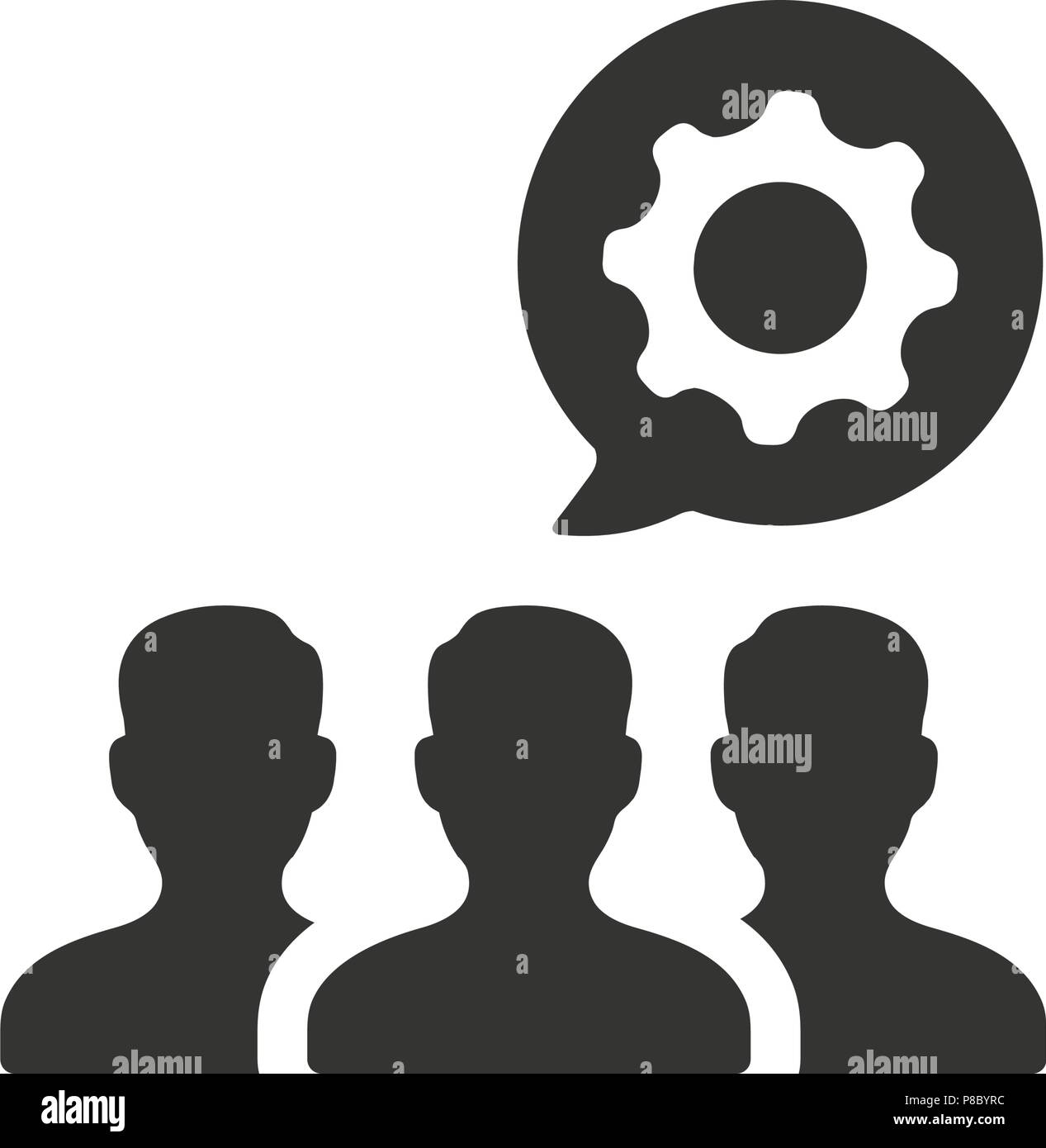 Technical Team Icon Stock Vector Image & Art - Alamy