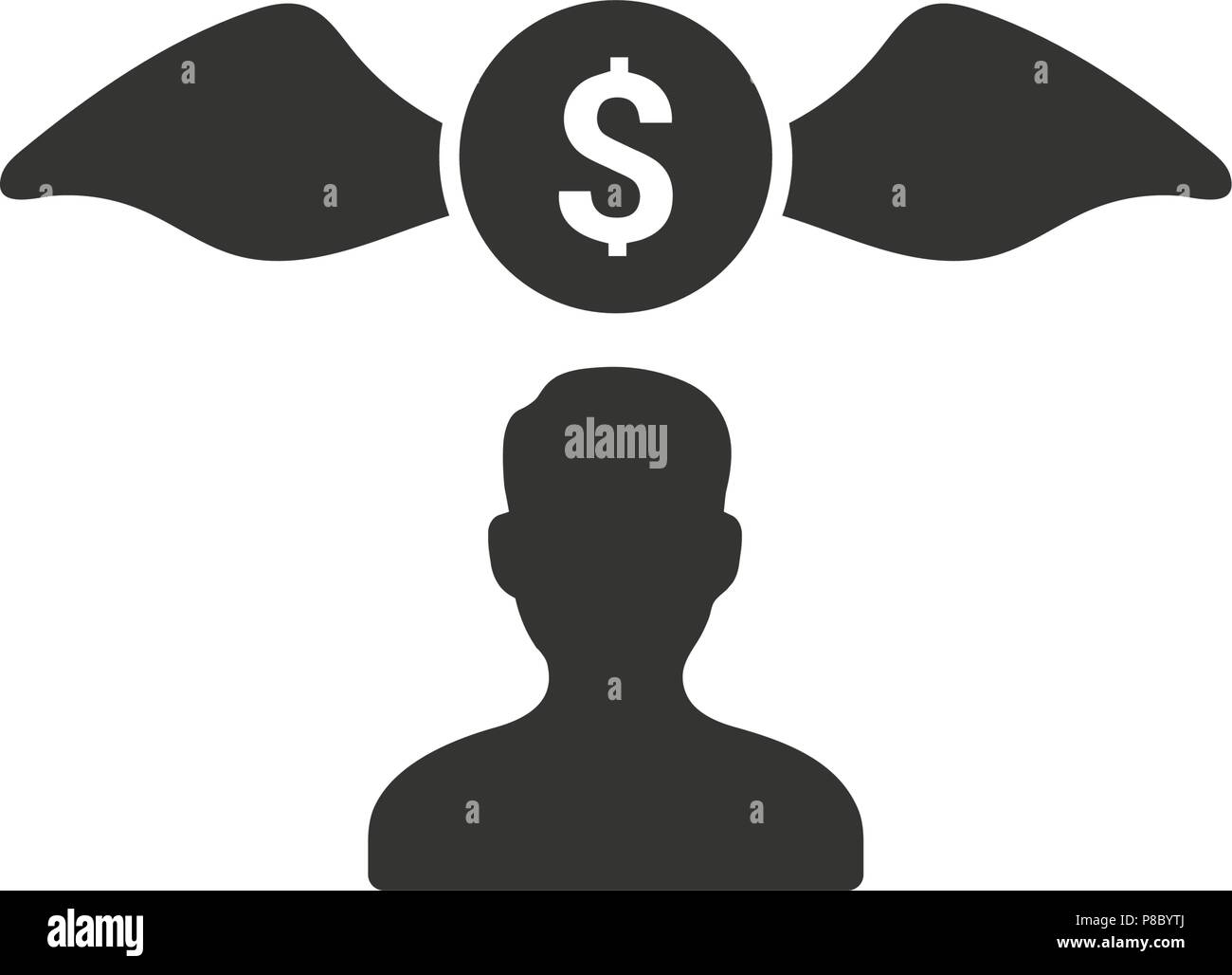 Chasing Money Icon Stock Vector Image & Art - Alamy
