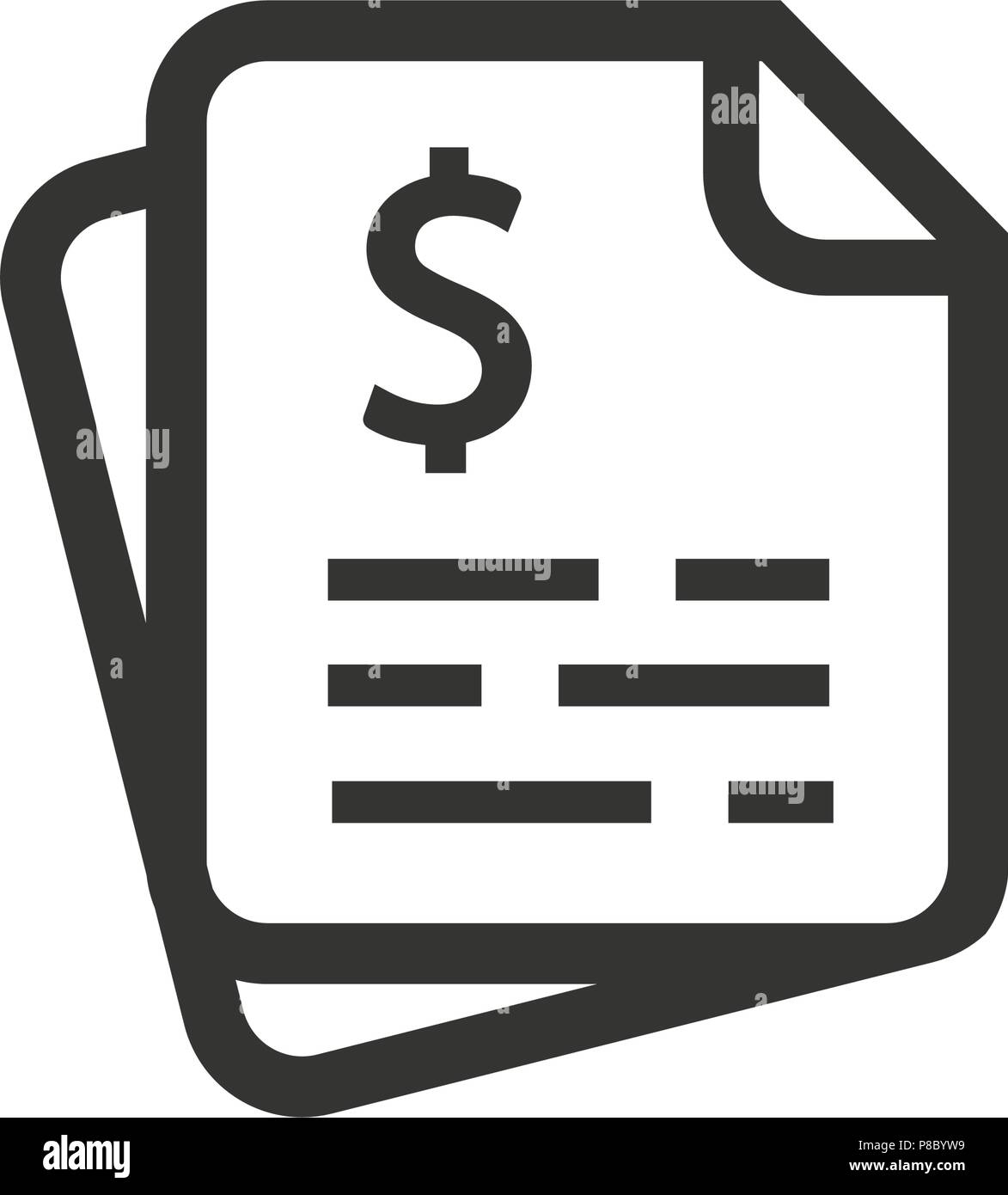Invoice icon hi-res stock photography and images - Alamy