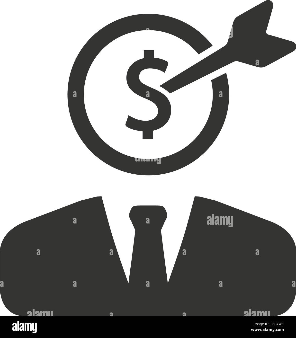 Financial Target Icon Stock Vector Image & Art - Alamy