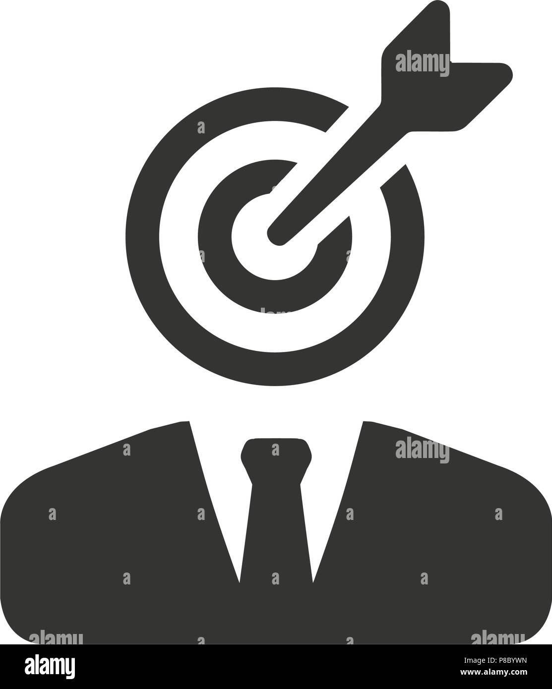 Business Target Icon Stock Vector Image & Art - Alamy