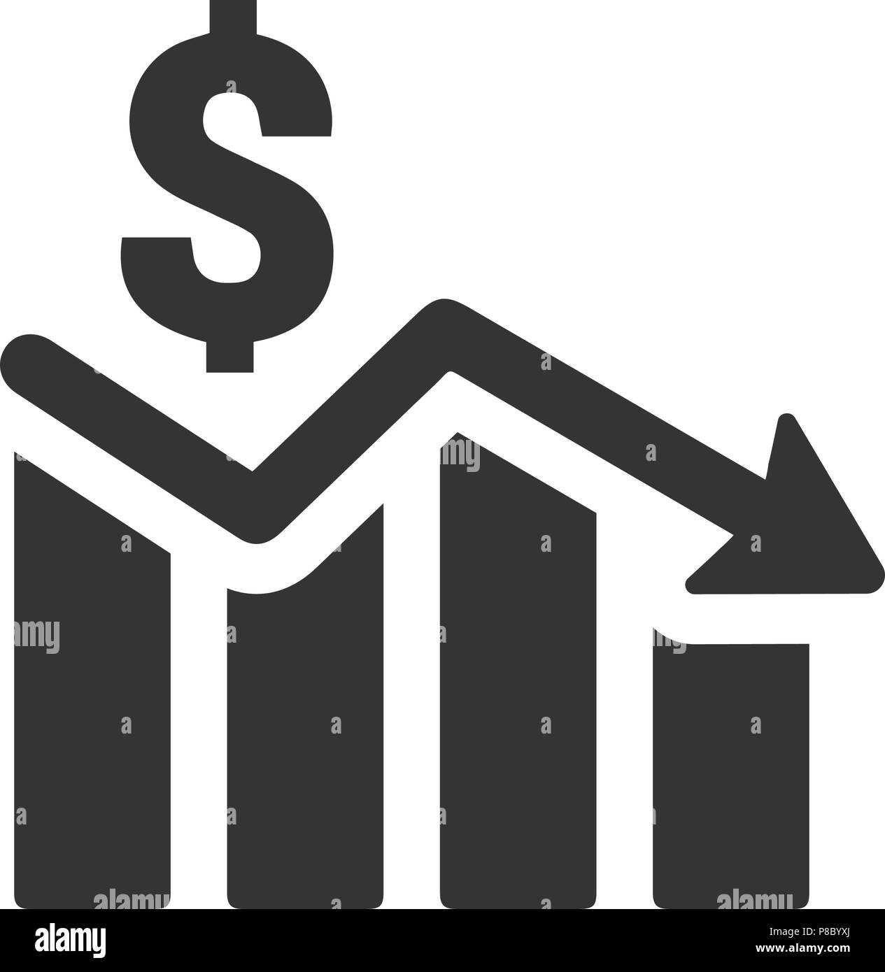 Financial Loss Icon Stock Vector Image & Art - Alamy