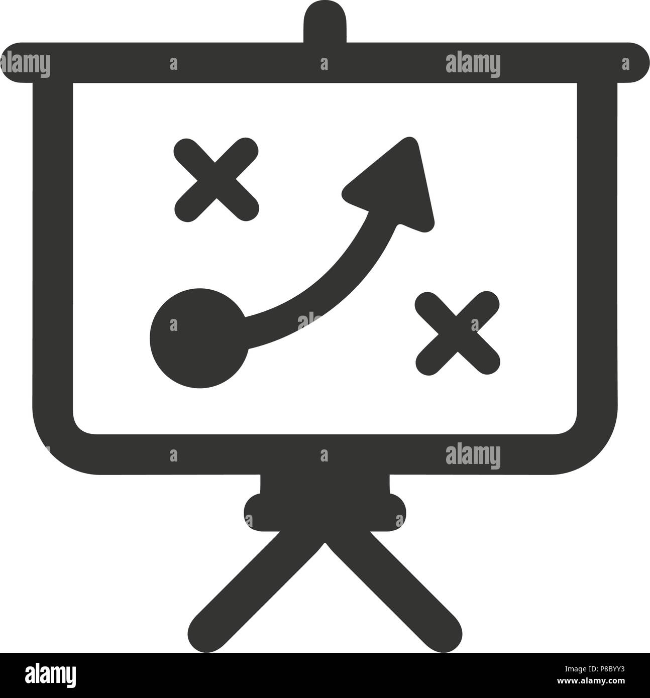 Presenting a Strategic Planning Icon Stock Vector Image & Art - Alamy