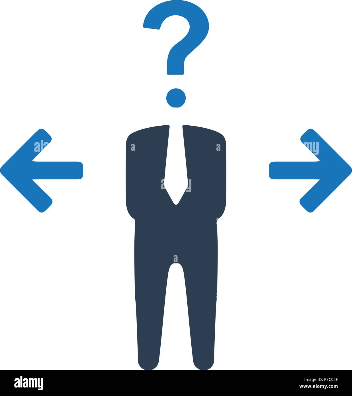 Confusion in Decision Making Icon Stock Vector Image & Art - Alamy