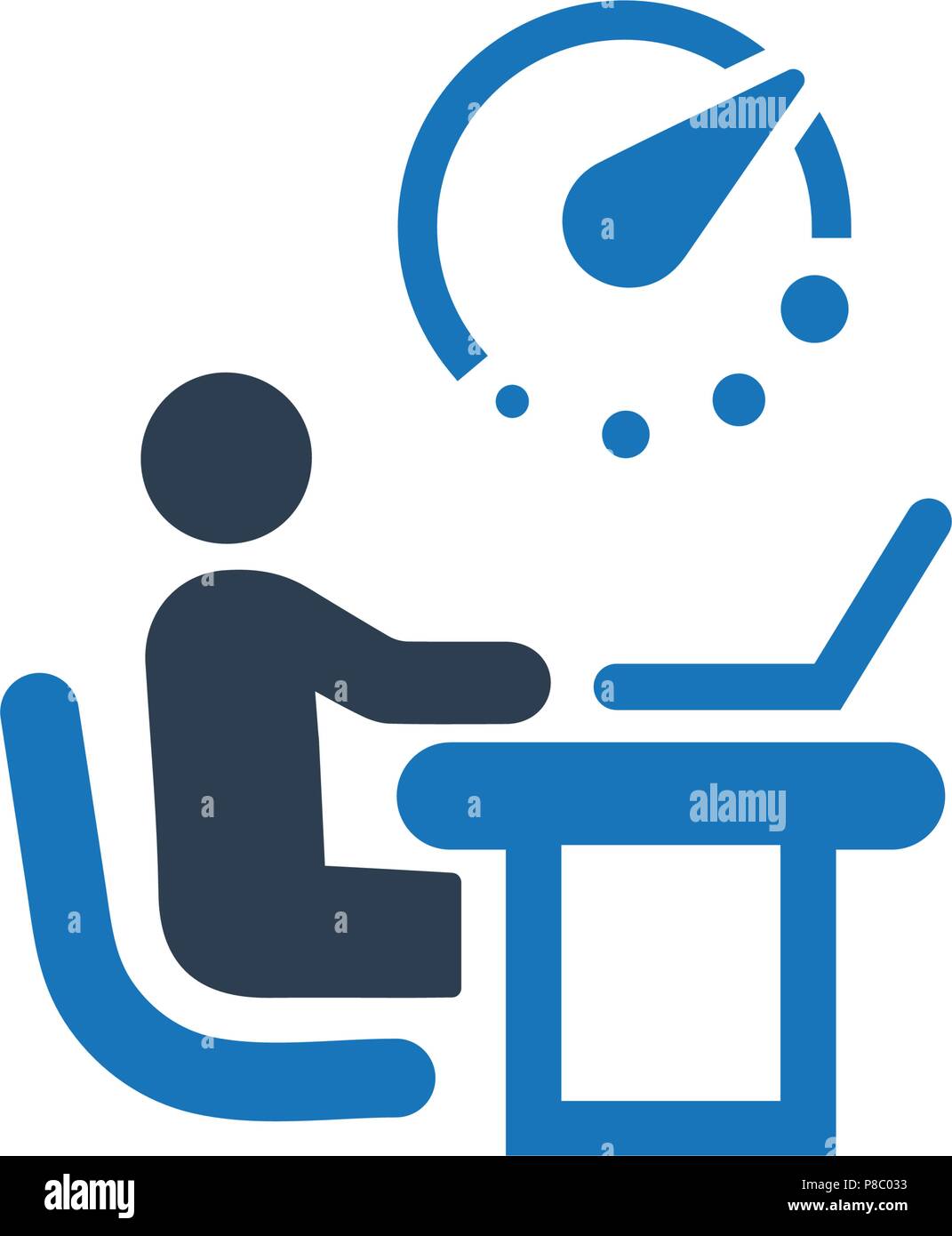 Office Working Icon Stock Vector Image & Art - Alamy